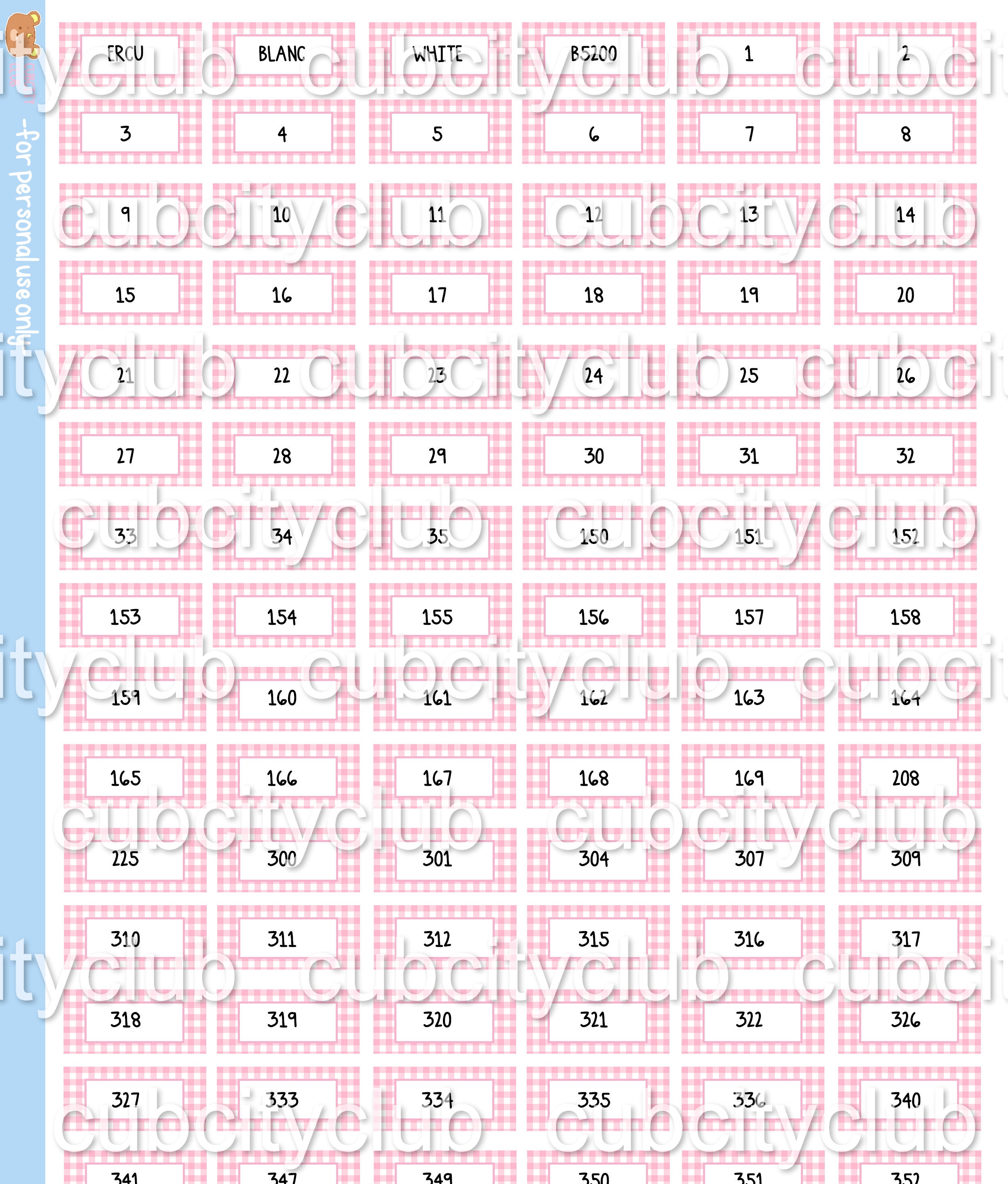 DMC Labels, DMC Colors for Cross Stitch and Diamond Paintings, Digital ...