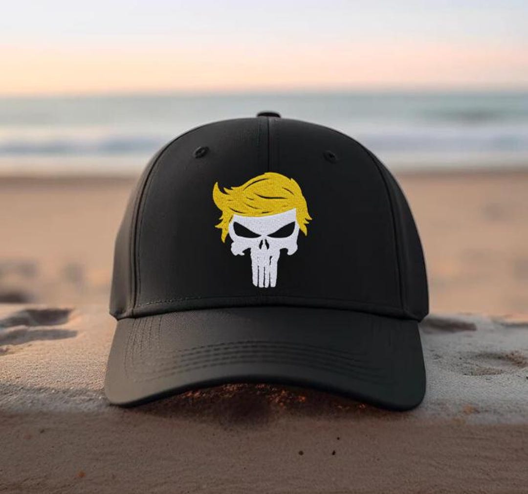 Embroidery Scary Blonde Skeleton Hat Baseball Cap Embroidered Ball Cap ...