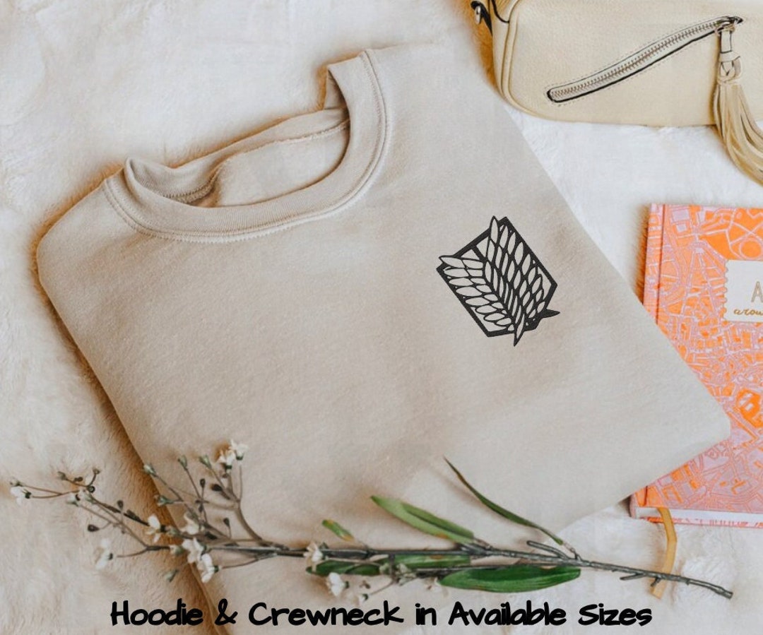 Embroidered Shield Hollow Symbol Defense Emblem Hoodie & Crewneck ...