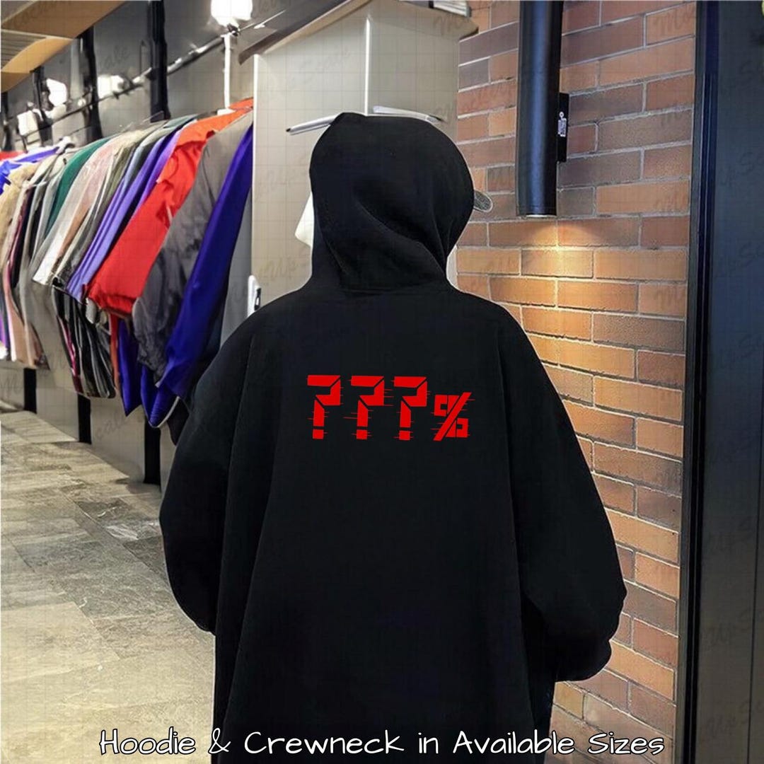 Over Powered ??? Percent Power Red Color Backside Hoodie & Crewneck ...