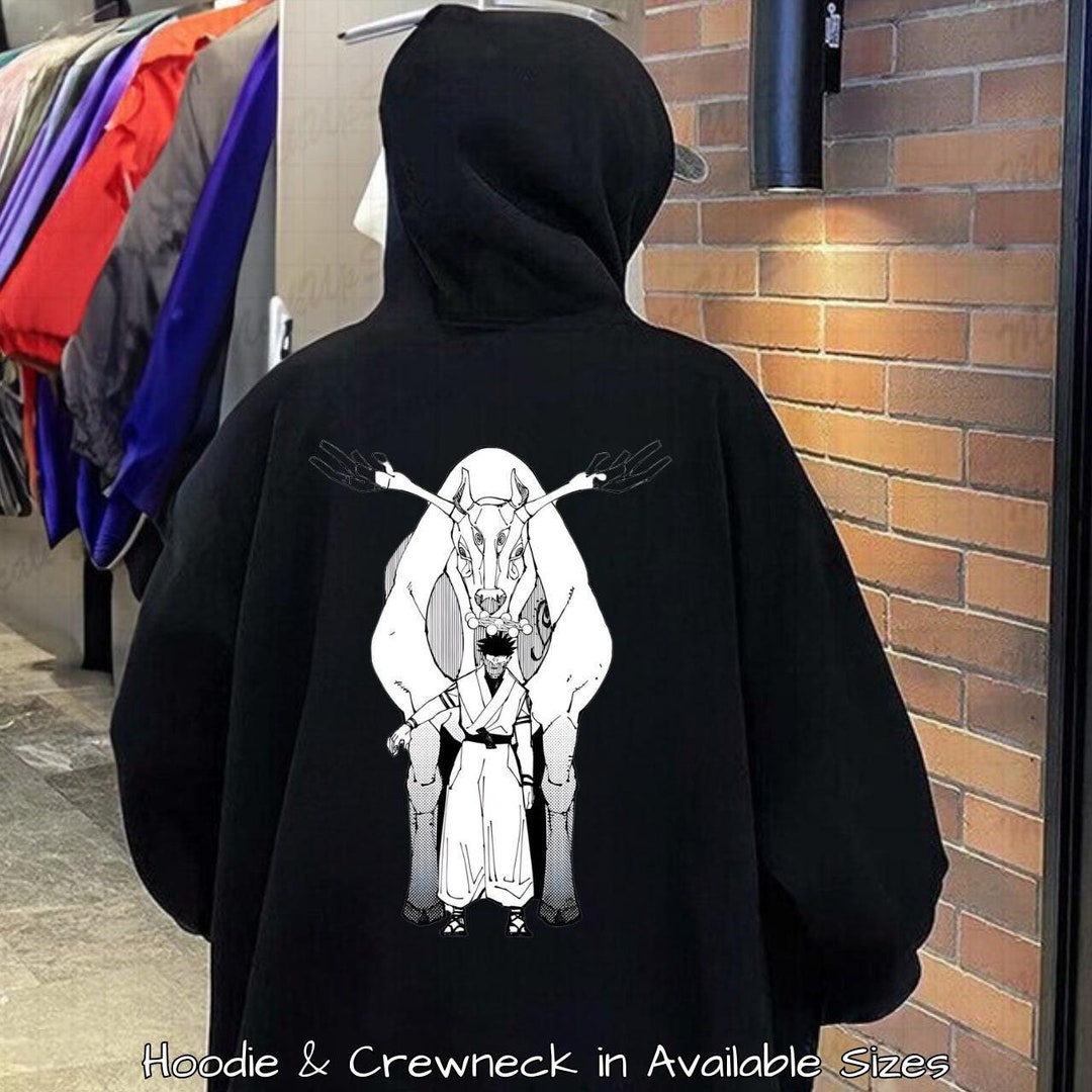 Rider With His Ghost Deer Skull Animal Halloween Backside Hoodie ...