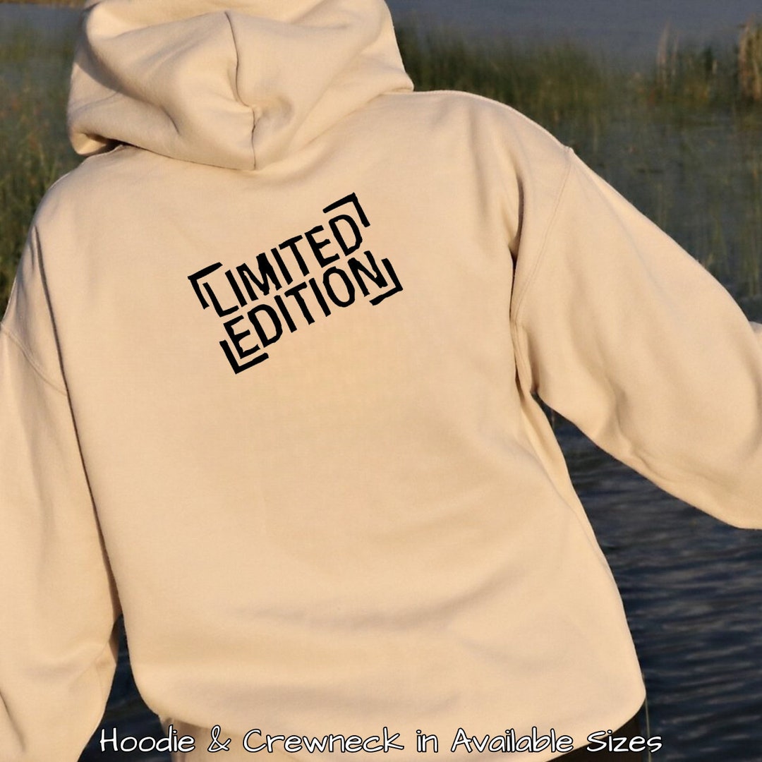 Limited Edition Fake Print Logo Backside Hoodie & Crewneck, Heavy ...