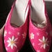 Portuguese Folclore Clogs Red Suede Hand Embroidery Tradicional Minho ...