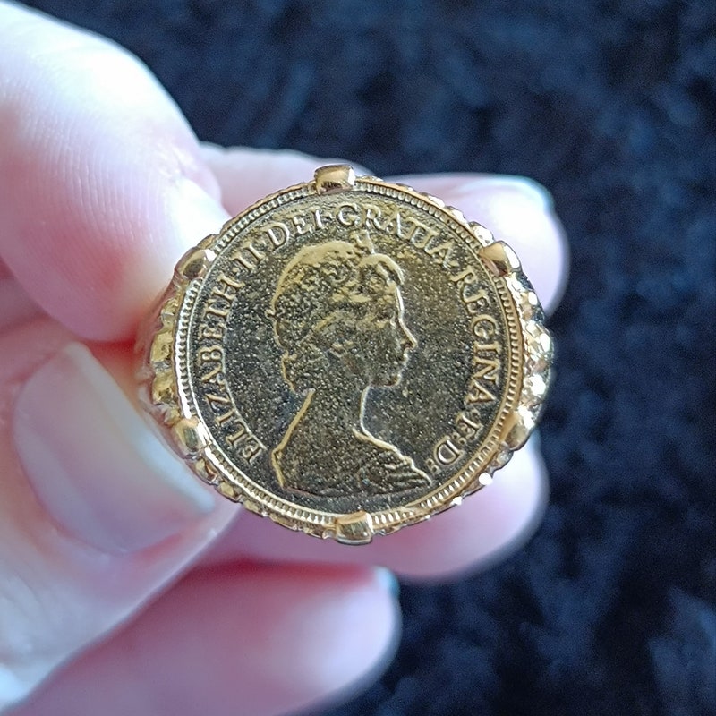 Buy Mens Gold Sovereign Rings Online In India - Etsy India