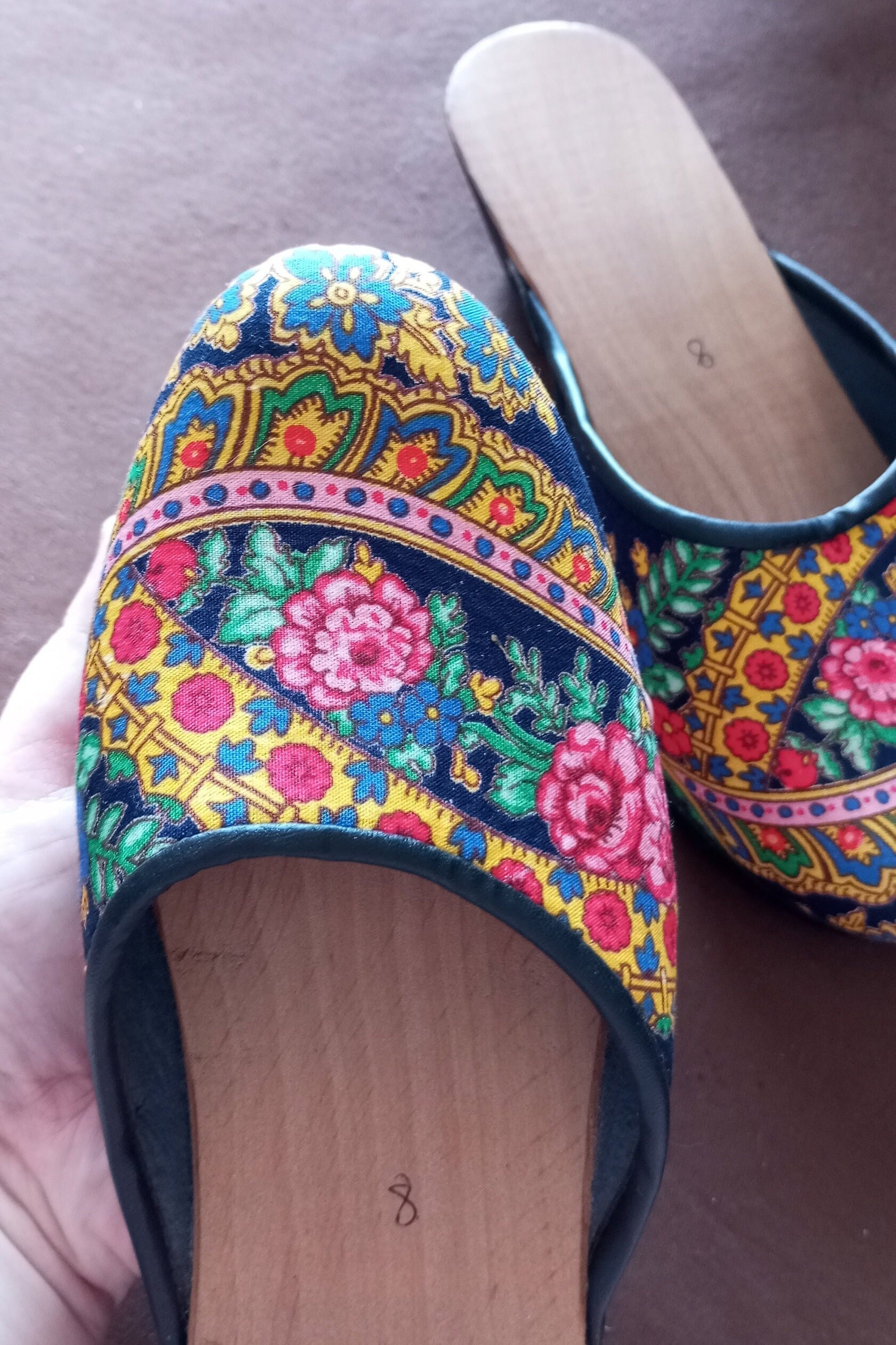 Portuguese Folclore Clogs Wood Black Traditional Minho Shawl Handmade ...