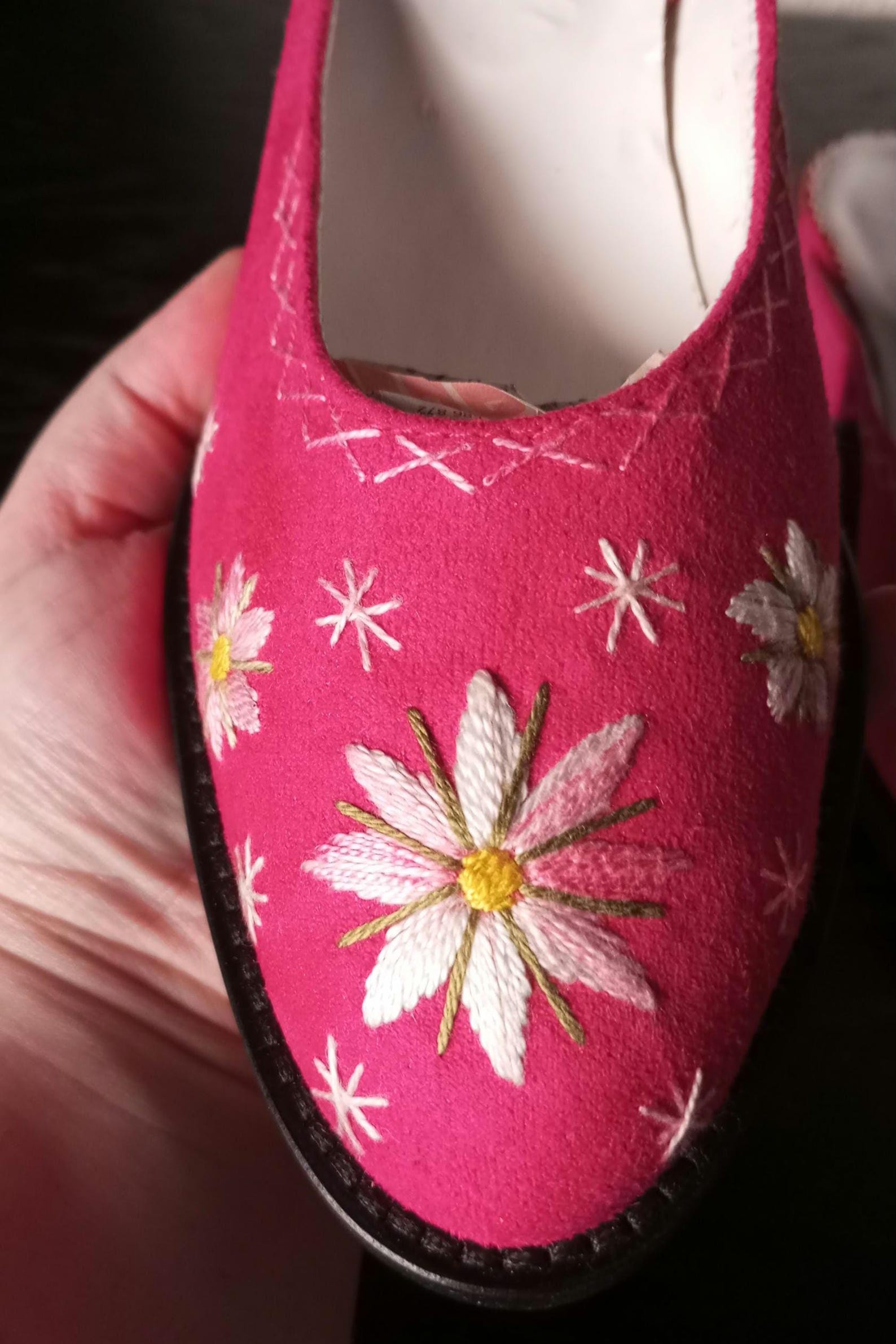 Portuguese Folclore Clogs Red Suede Hand Embroidery Tradicional Minho ...