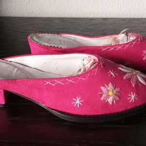 Portuguese Folclore Clogs Red Suede Hand Embroidery Tradicional Minho ...