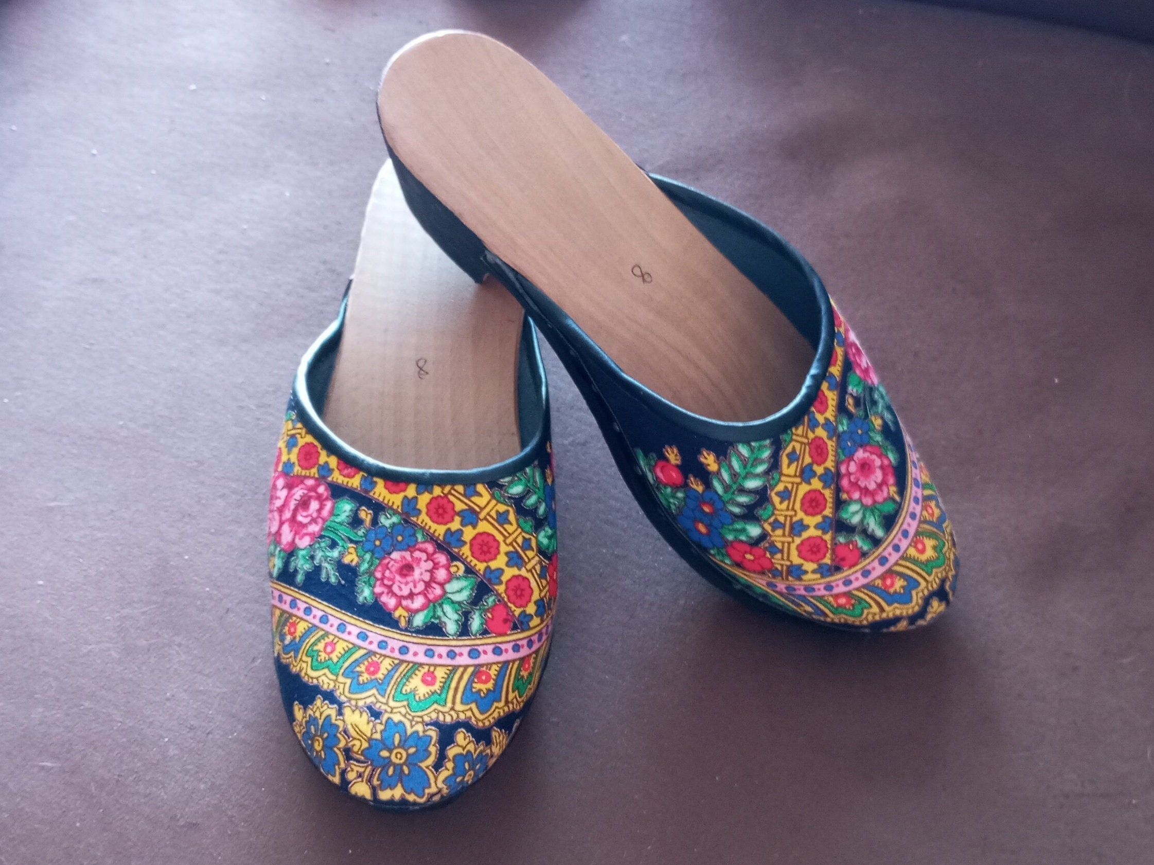 Portuguese Folclore Clogs Wood Black Traditional Minho Shawl Handmade ...