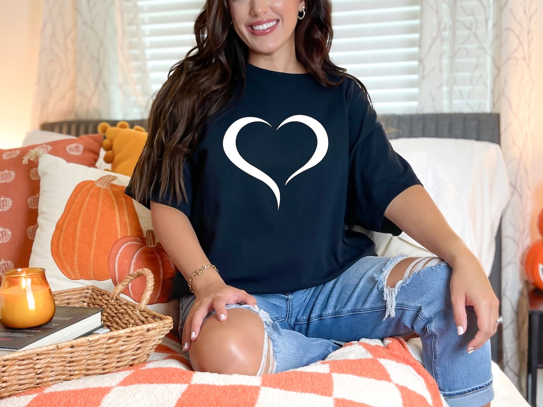 Open Heart Love Symbol Shirt Heart Graphic Inspirational - Etsy