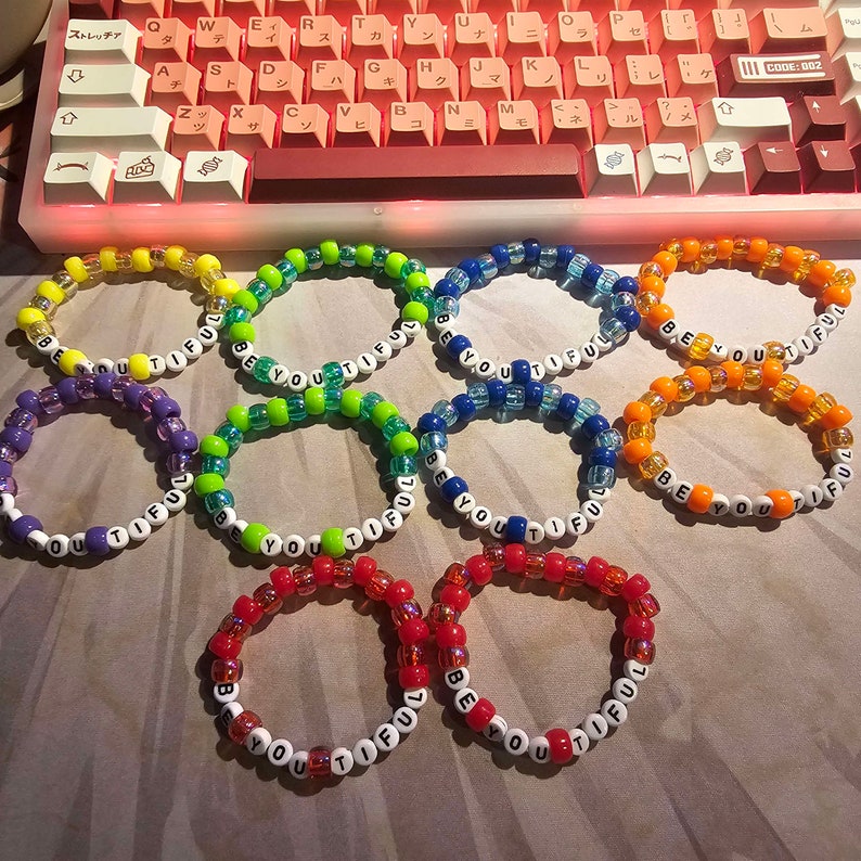 Kandi Bracelets / Custom Kandi Bracelets / Positivity Kandi / Random ...