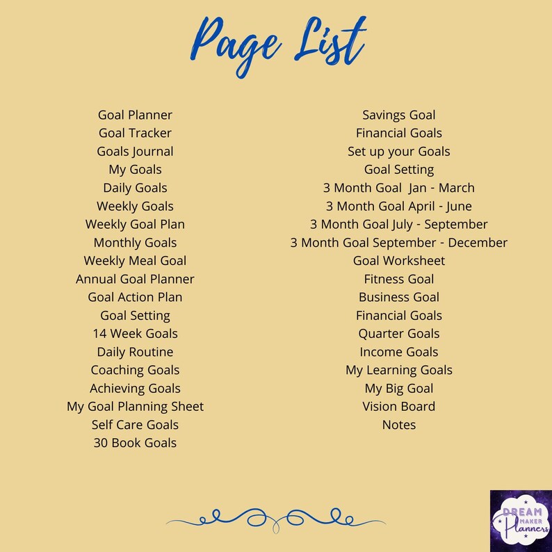 Printable Goal Planner – Goal Setting Workbook for Productivity and ...