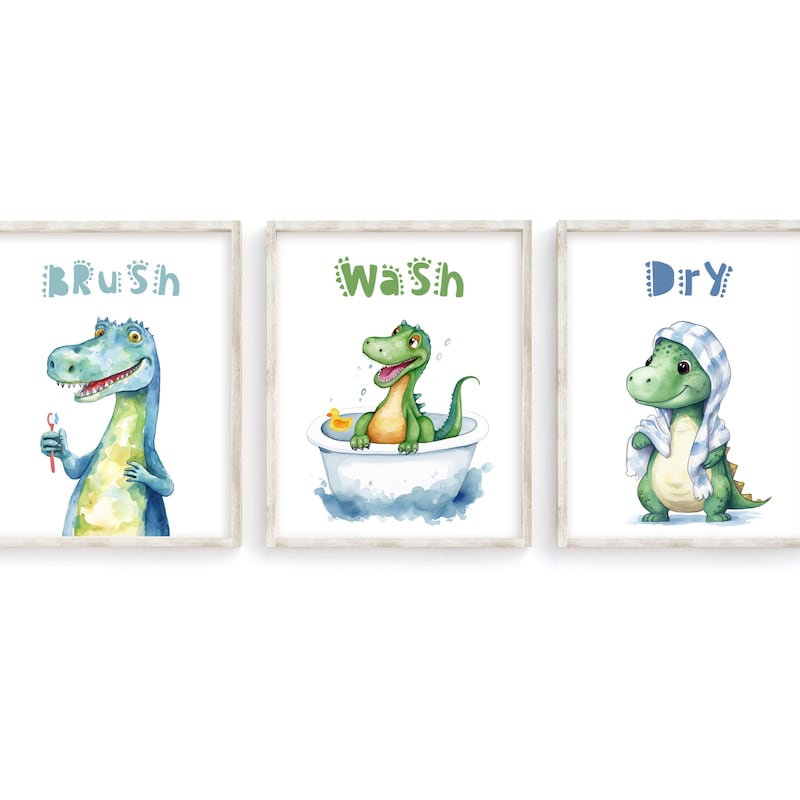 Dinosaur Bathroom - Etsy