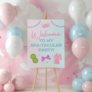 Spa Party Signs | Pamper Party Printable Signs | Spa Birthday Party ...