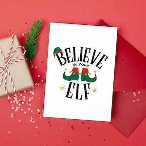 Believe in Your Elf SVG | Christmas Elf SVG | Elf PNG | Elf Quote | Elf ...