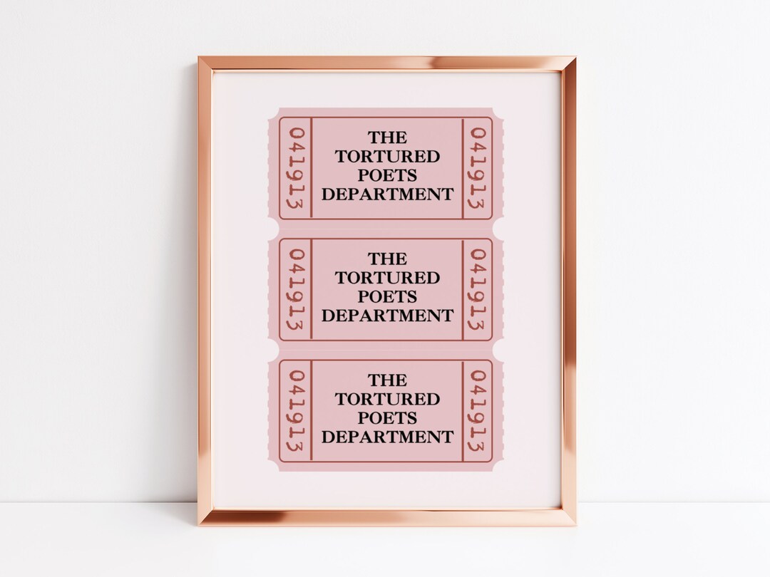Tortured Poets Department Wall Art Swiftie Print TTPD Print Lyric Wall ...