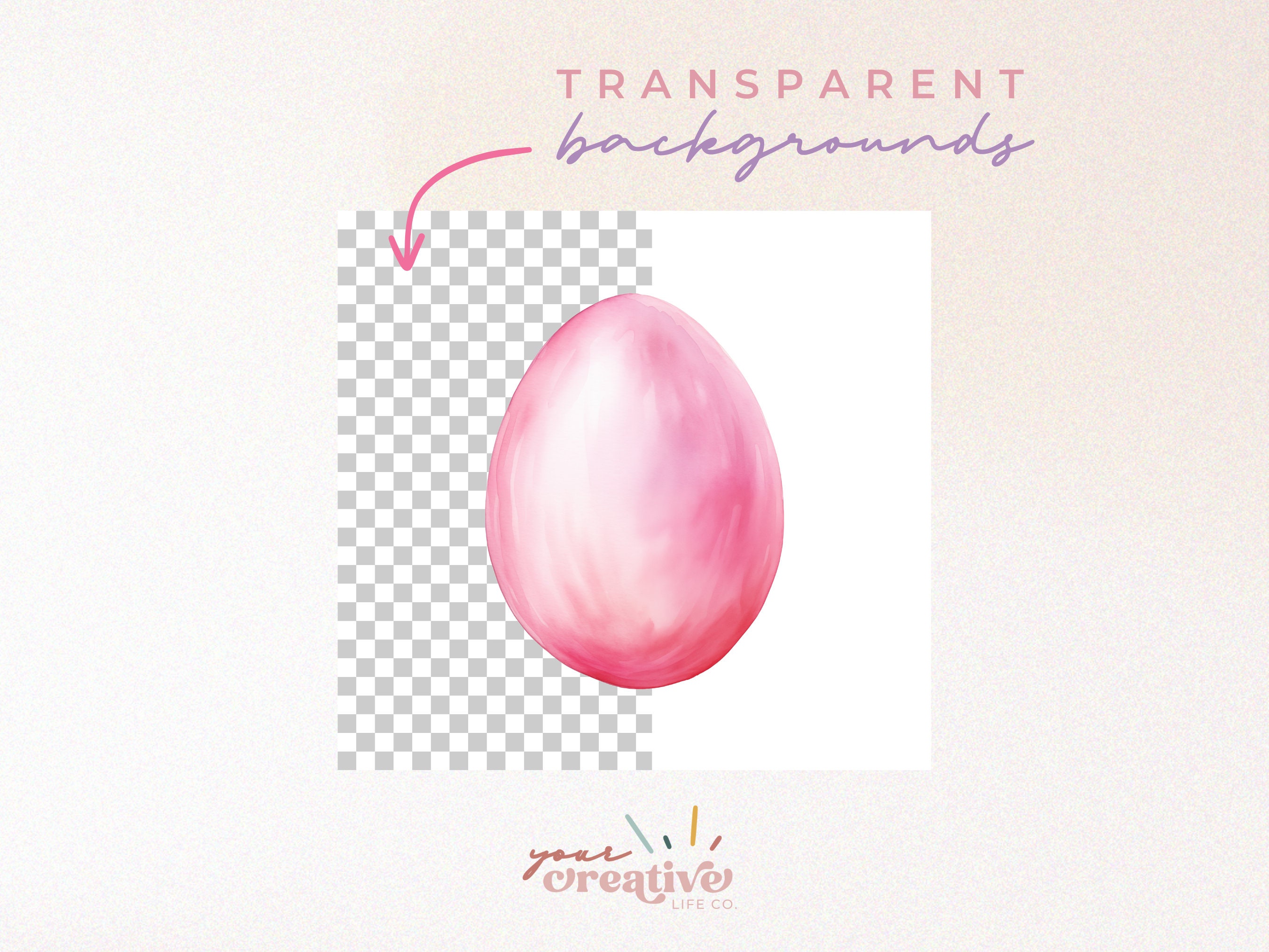 Watercolor Easter Egg Clipart Pack Commercial Use Easter Clipart Pastel ...