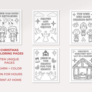 Printable Christmas Coloring Pages | Nativity Coloring Book for Kids ...