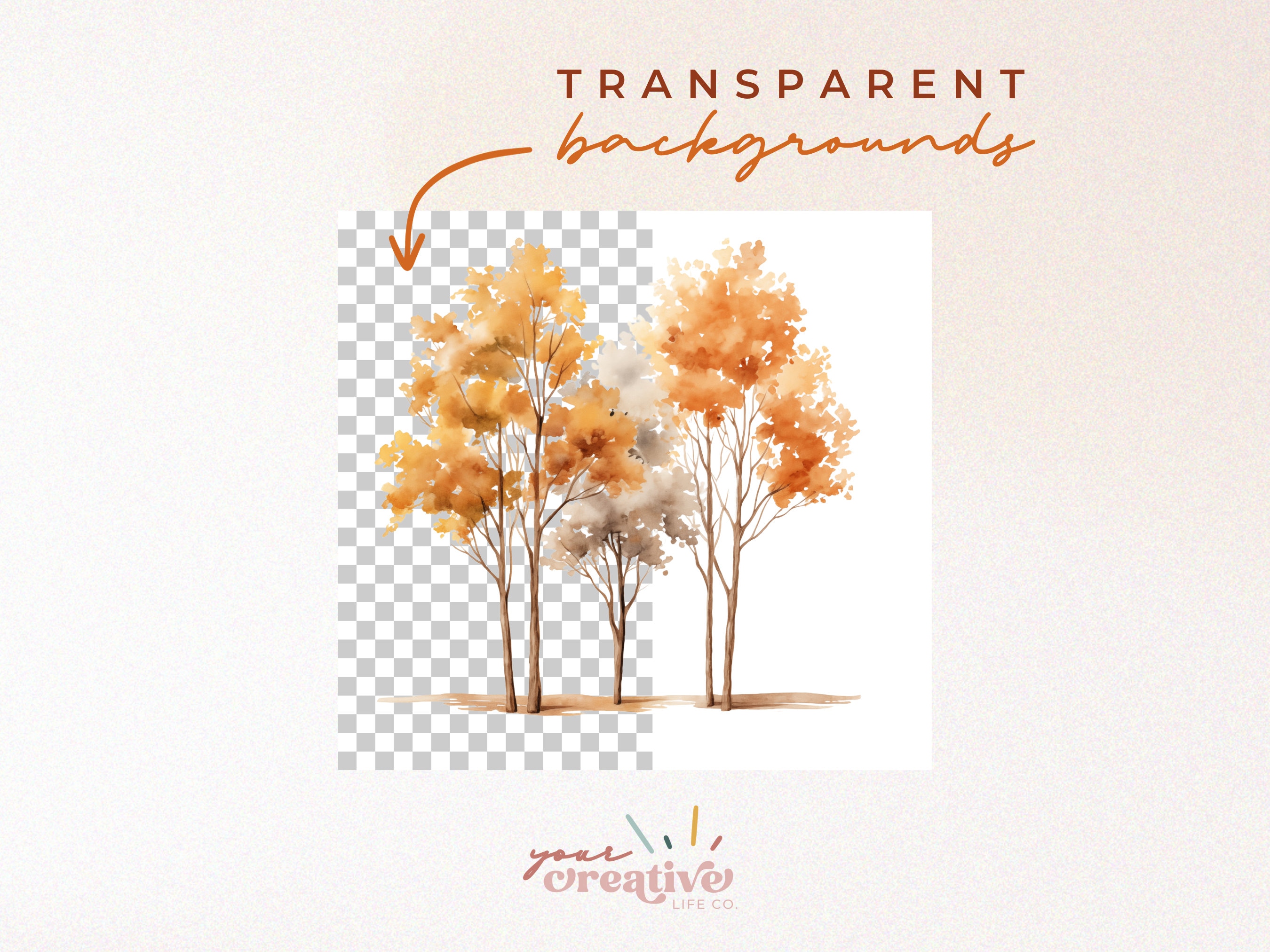 Watercolor Fall Clipart Bundle Watercolor Autumn Clipart - Etsy