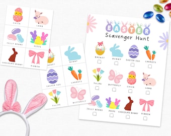 Easter Scavenger Hunt | Printable Easter Game | Easter Kids Activity ...