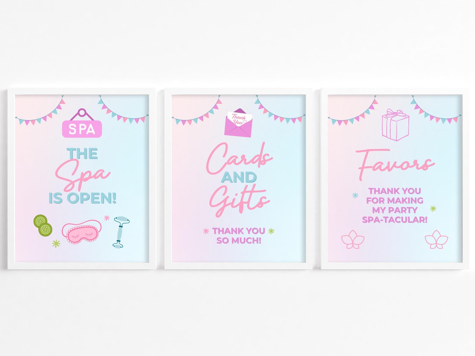 Spa Party Signs: 15 Pamper Party Printables (digital Download) - Etsy