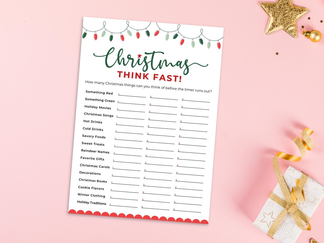Printable Christmas Trivia Game: Holiday Party Activity (digital ...