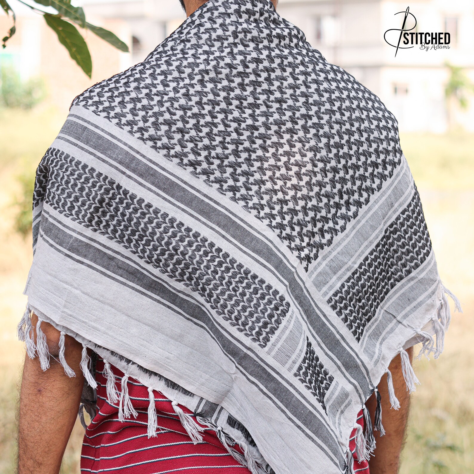 Arab Style Palestine Cotton Scarf, Vintage Traditional Shemagh Scarf ...