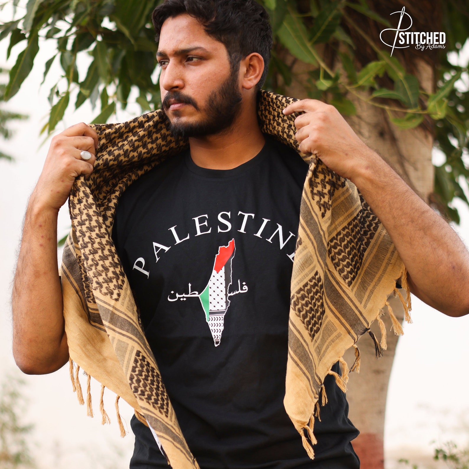 Arab Style Palestine Cotton Scarf, Vintage Traditional Shemagh Scarf ...