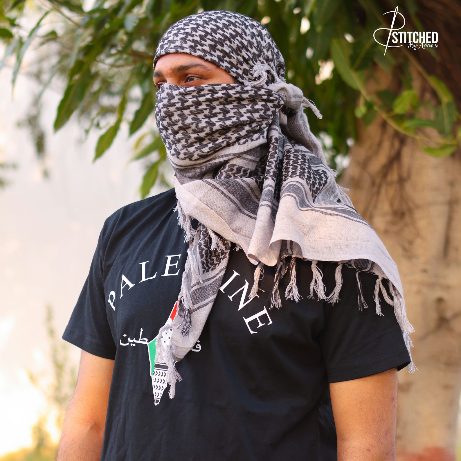 Arab Style Palestine Cotton Scarf, Vintage Traditional Shemagh Scarf ...