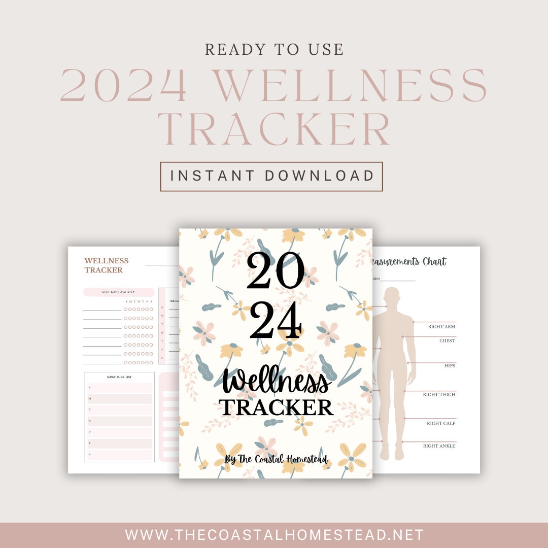 2024 Wellness Habit Tracker - Etsy Portugal