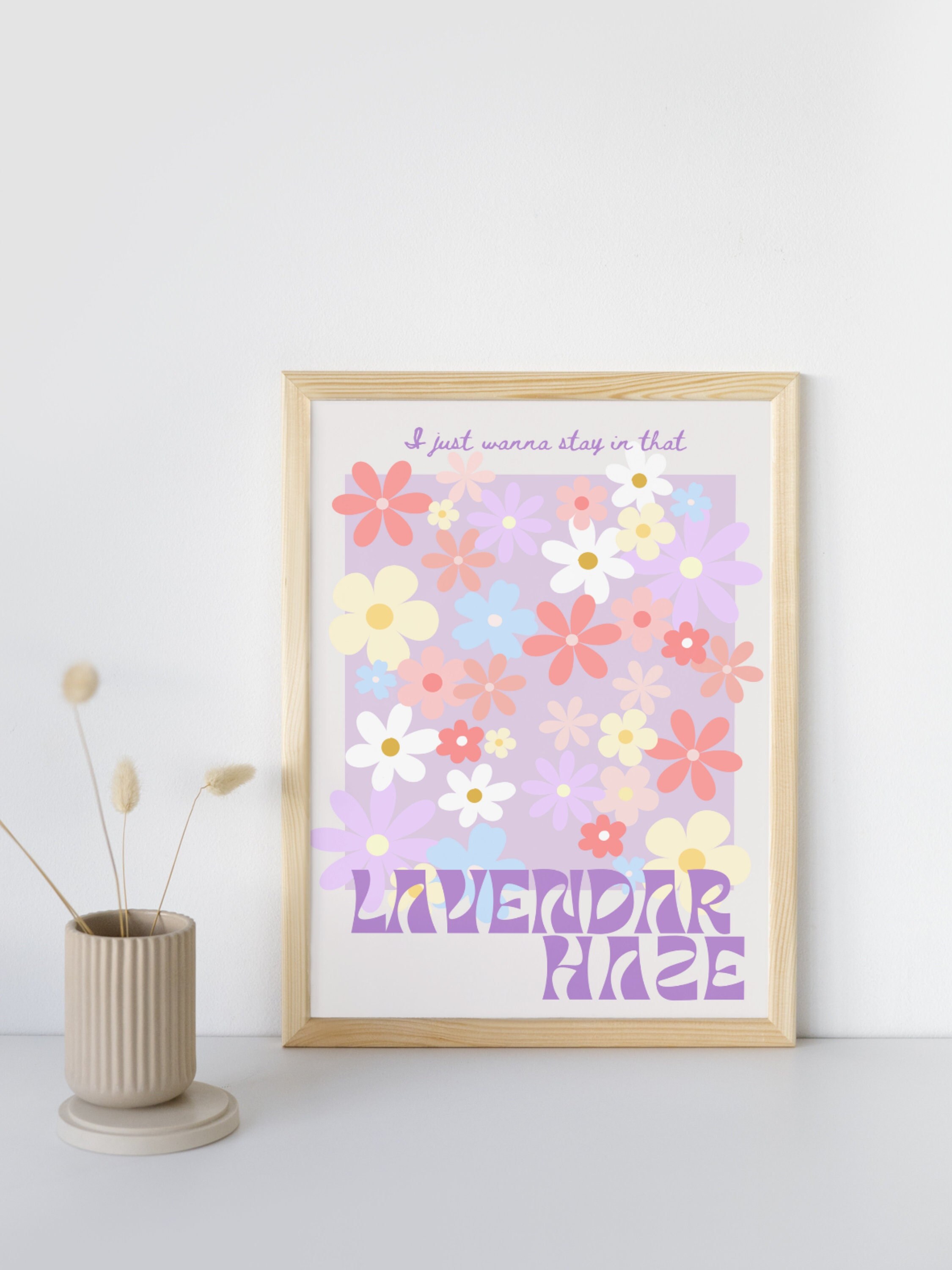 Taylor Swift Poster Print Aesthetic Wall Art Lavender Haze Midnights ...