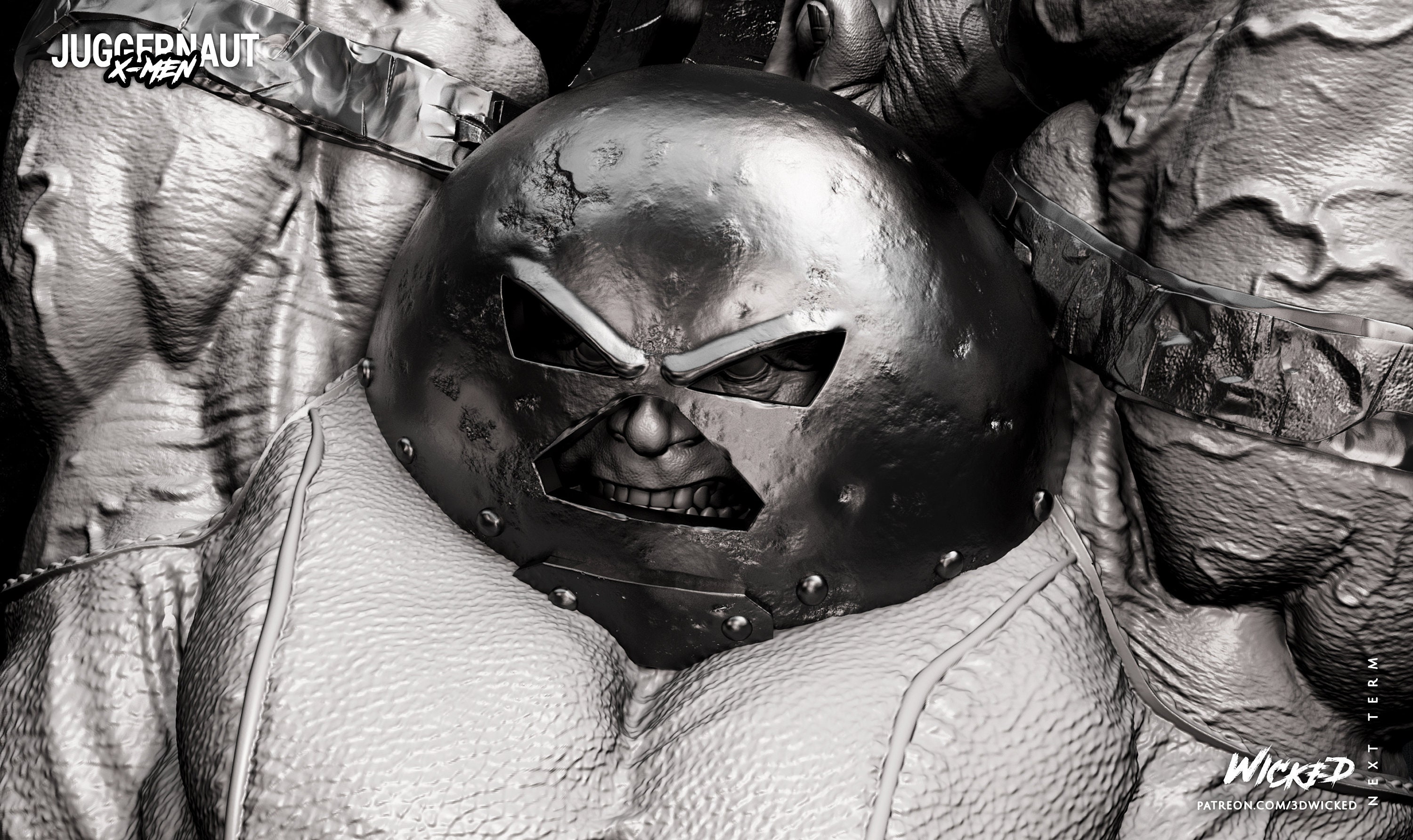 Marvel Juggernaut Archivo STL Figura de estatua impresa en resina 3D ...