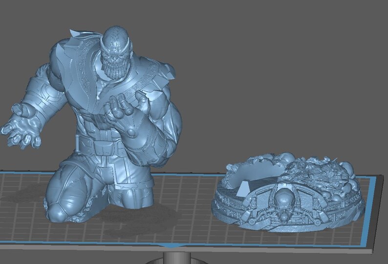 Marvel Thanos Comic STL File 3D Resin Printed Bust Figure - Etsy