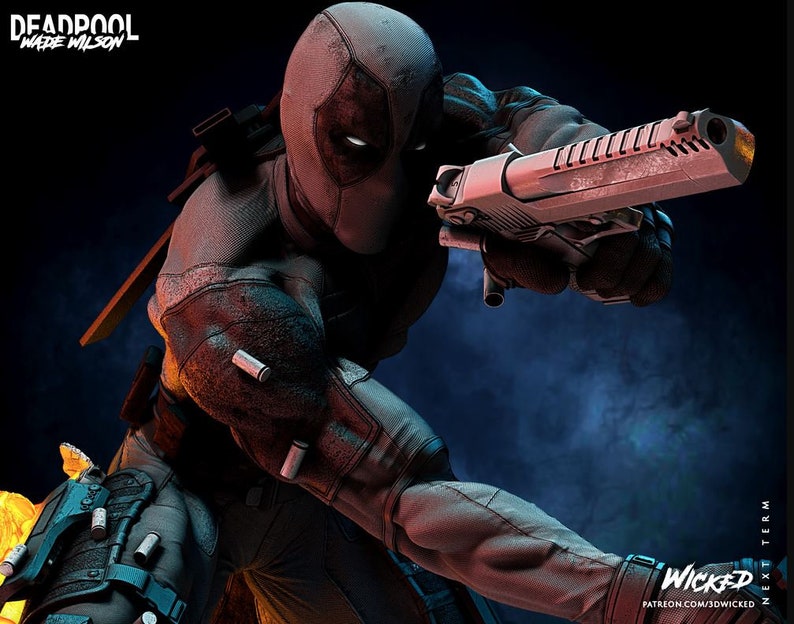 Marvel MCU Deadpool STL File 3D Resin Printed Statue Figure - Etsy