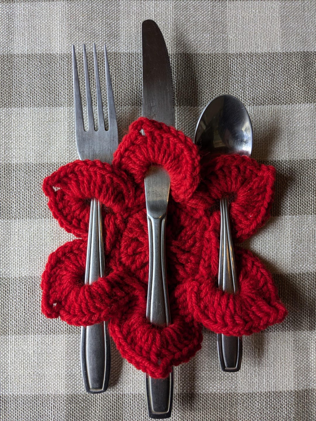 Crochet Cutlery Holder for Holiday Dinners Set of 4 - Etsy
