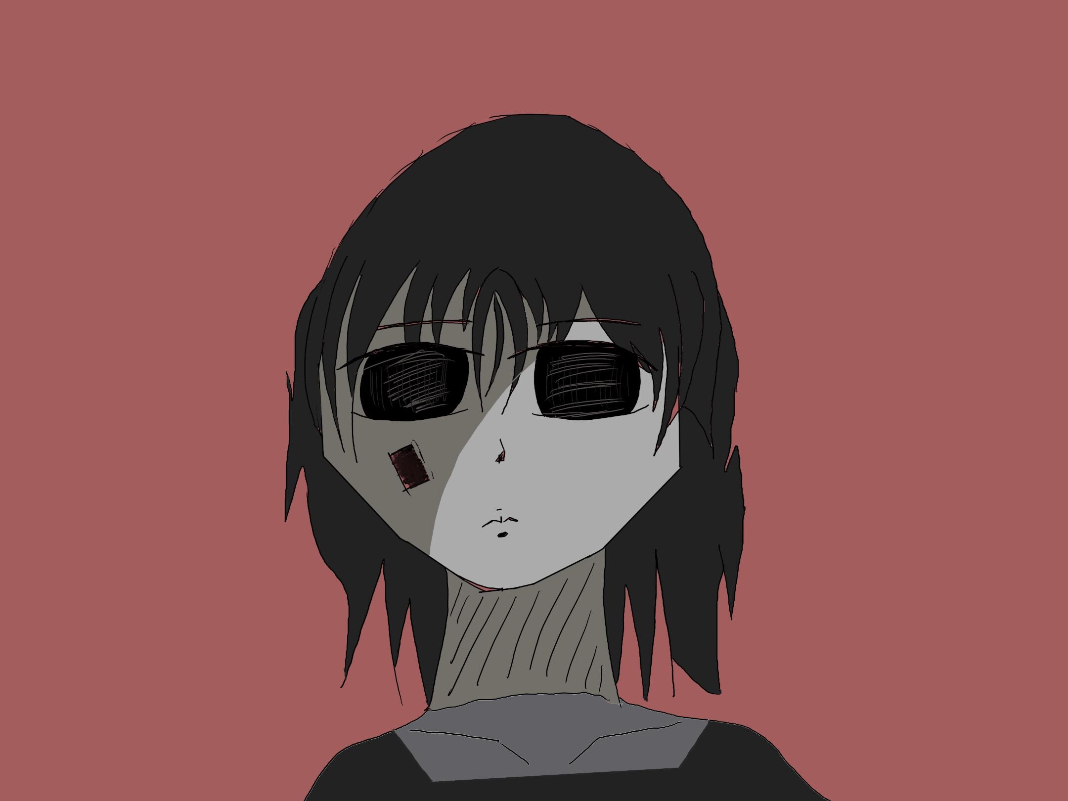 Shaded Anime Girl - Etsy