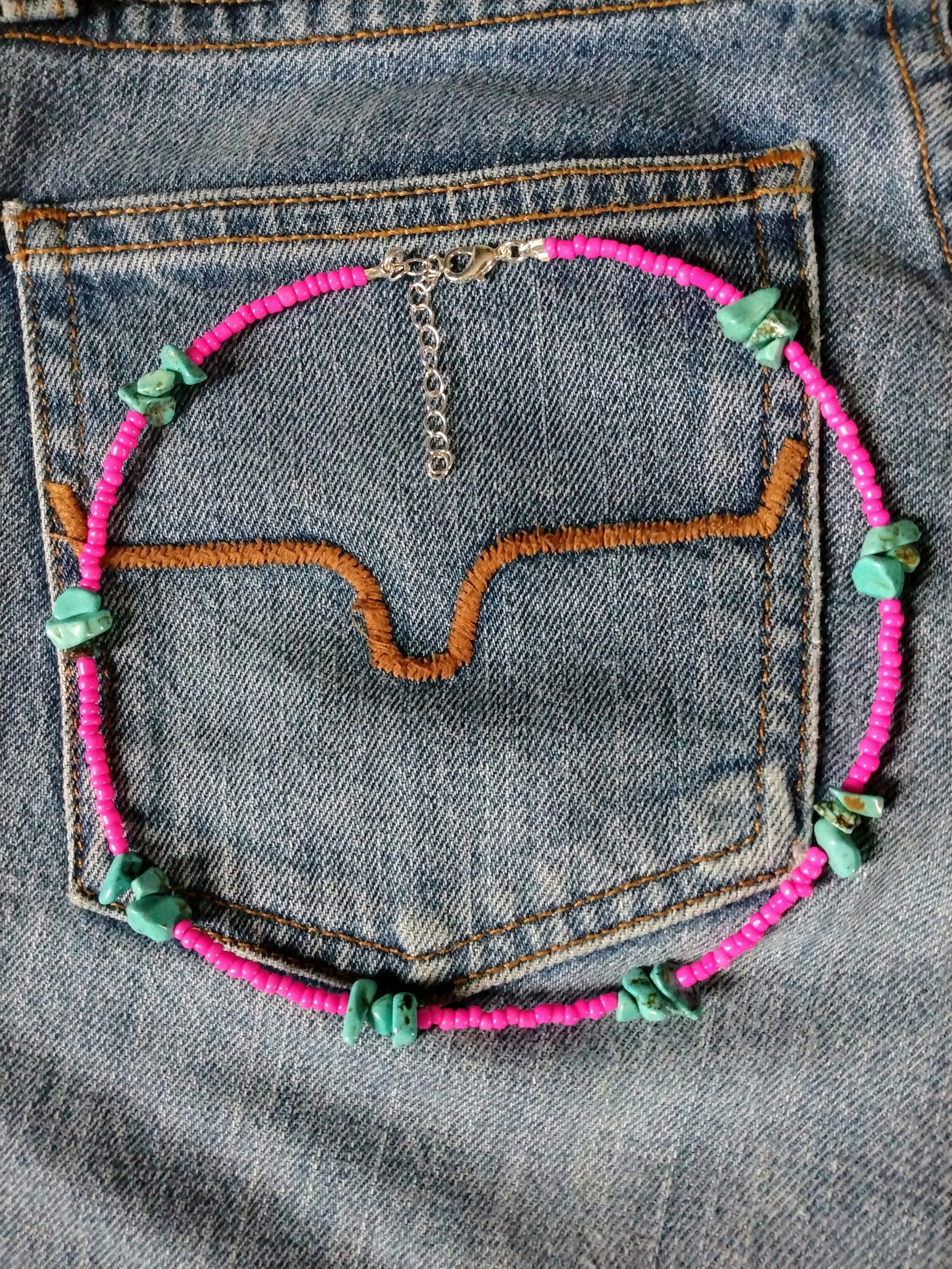 The "cowgirl Barbie" - Western Choker | Beaded Choker | 12-20 In. - Etsy