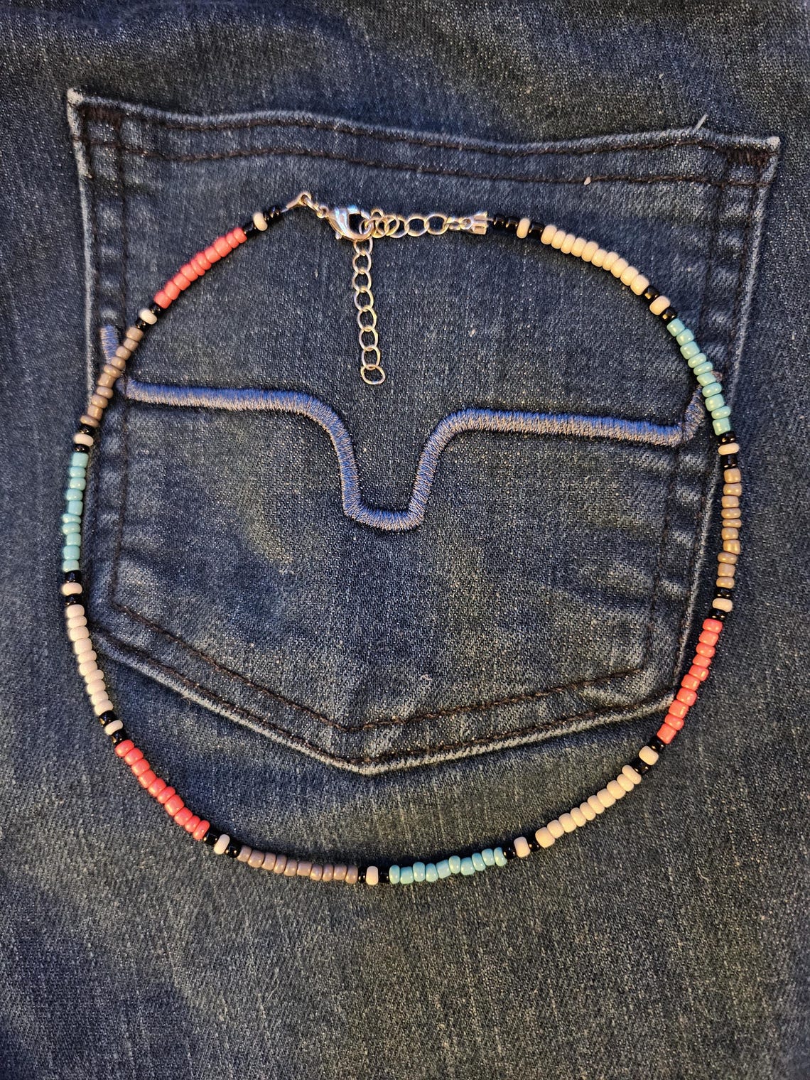 The "feathered Indians" - Western Choker | Beaded Choker | 12-20 In. - Etsy