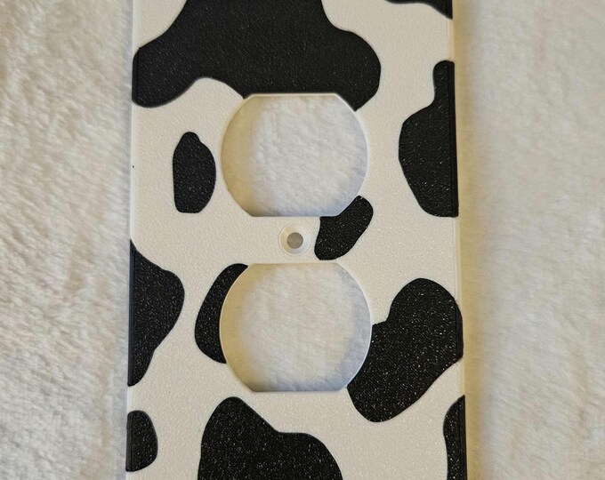 3D Printed Cow Print Light Switch Cover - Etsy
