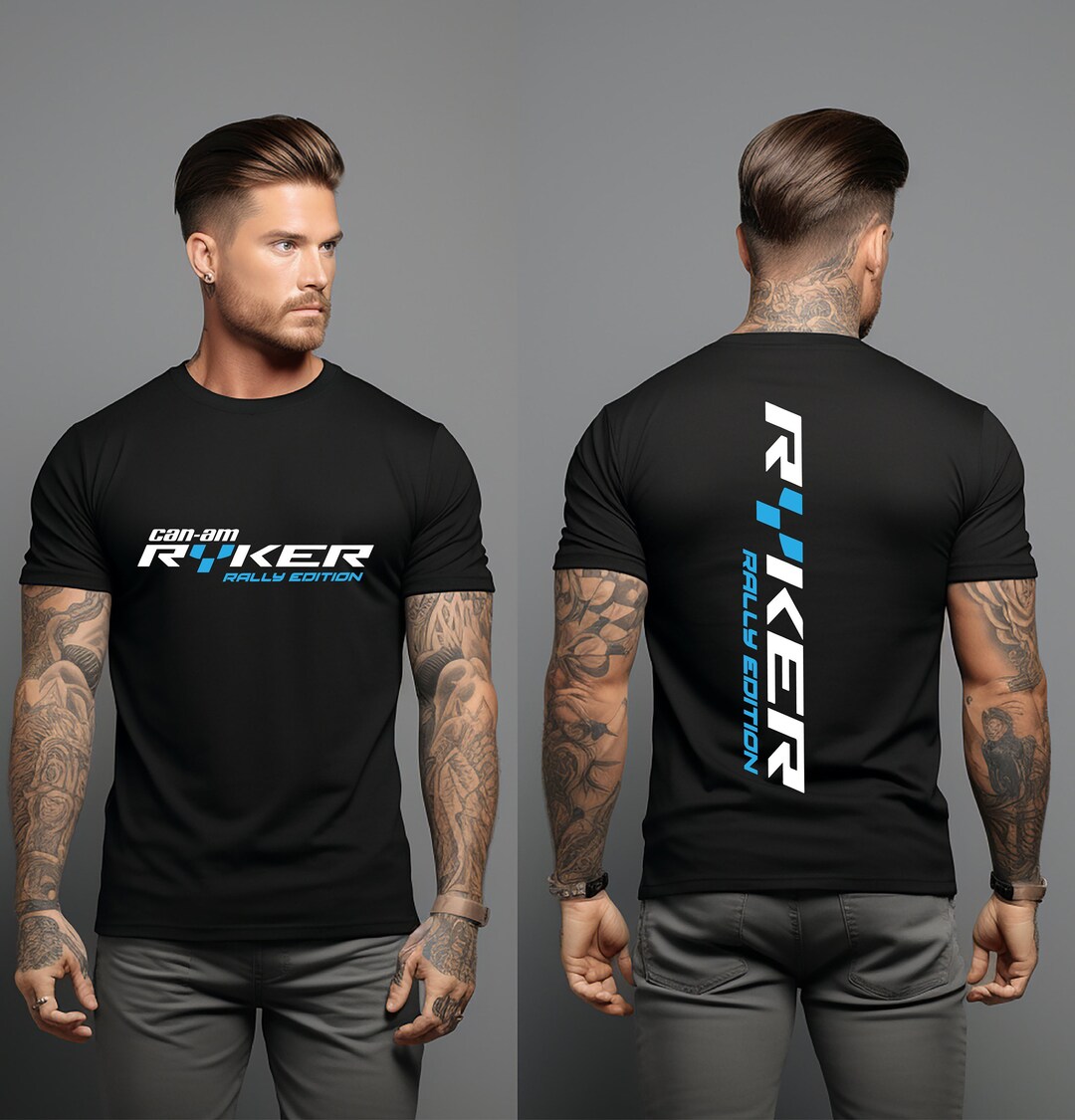 Can-am Ryker Rally Edition T-shirt Vertical Back Logo - Etsy