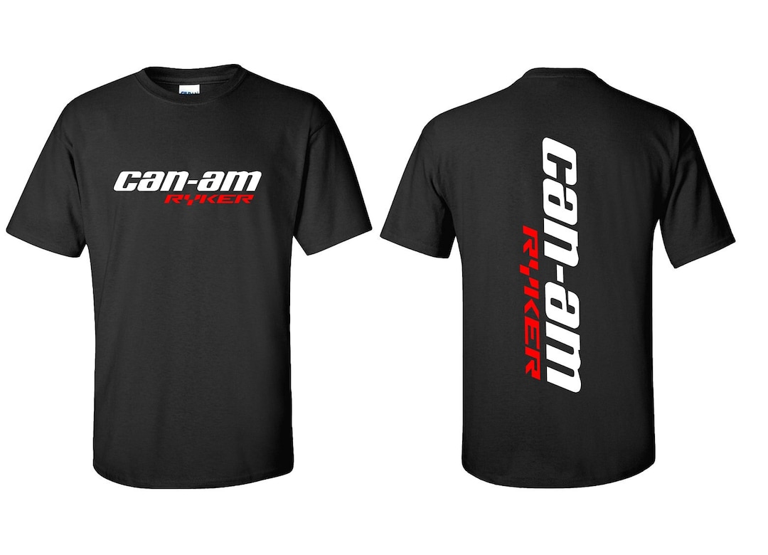 Can-am Ryker T-shirt Vertical Back Logo - Etsy