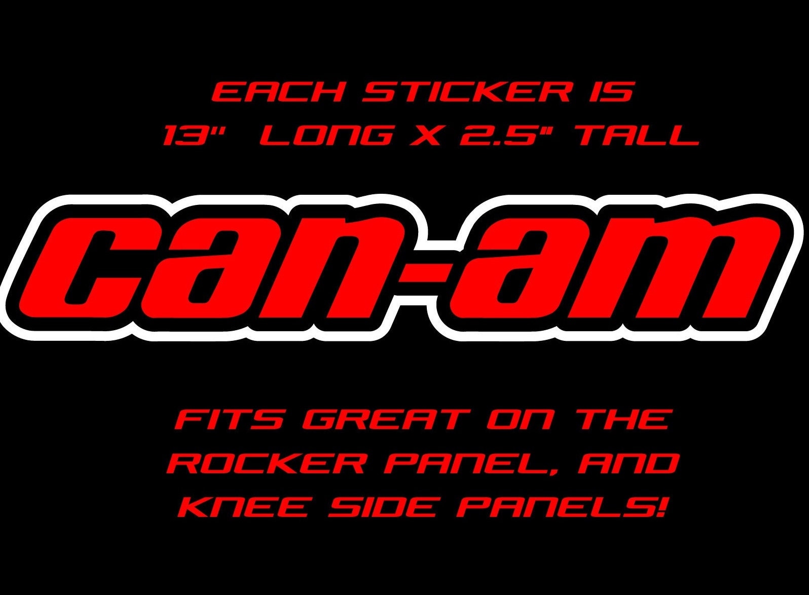 Can-am Decal Large (pair) - Can-am Ryker - Etsy