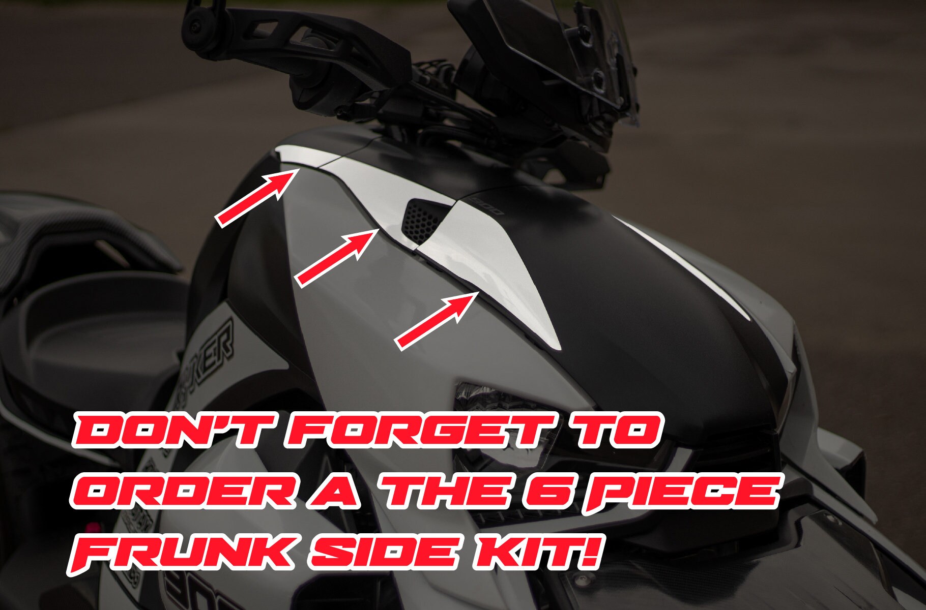 Top Center Panel Wrap Kit frunk Under Bars Tank Cover - Etsy