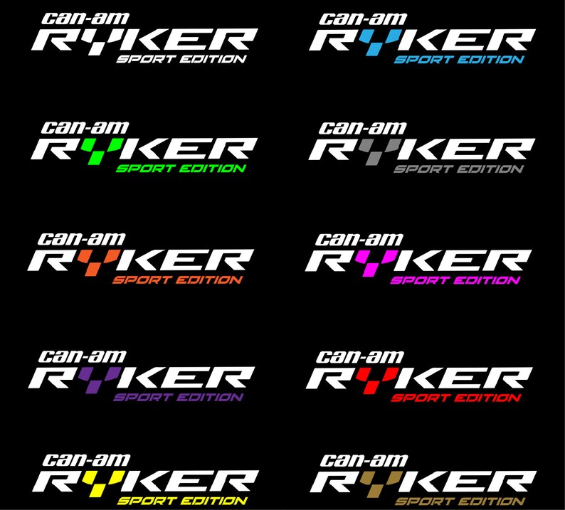 Can-am Ryker Sport Edition T-shirt Vertical Back Logo - Etsy