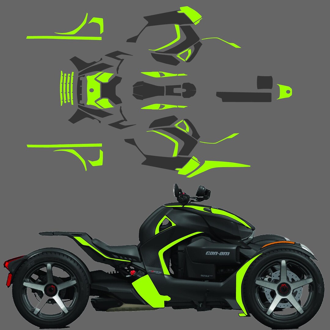 Lime Green "dress up Kit" Canam Ryker - Etsy