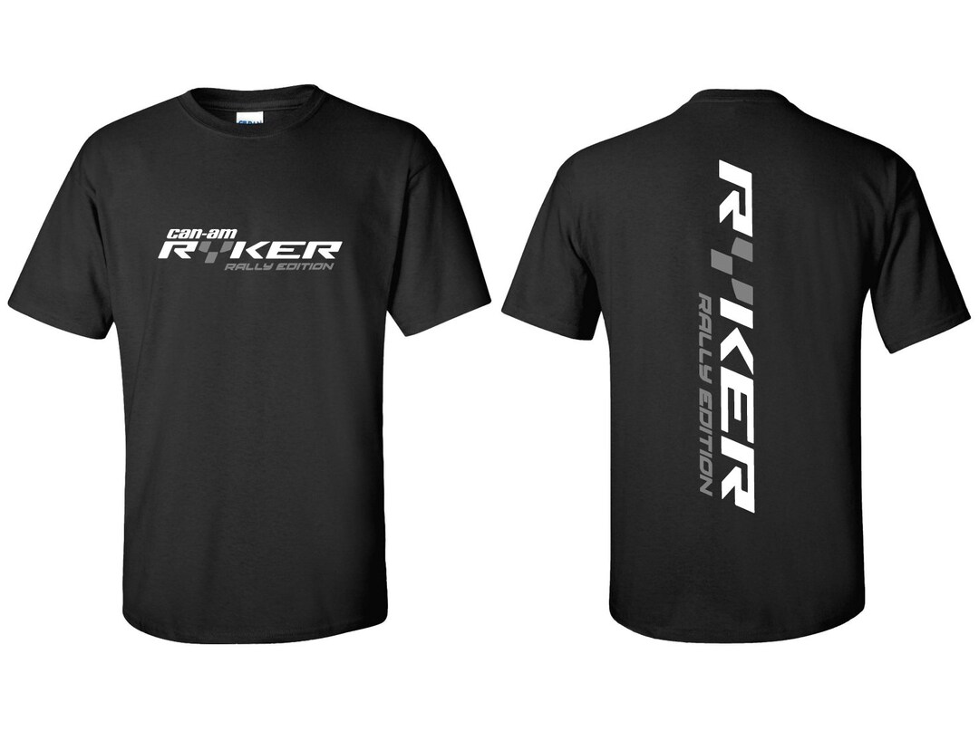 Can-am Ryker Rally Edition T-shirt Vertical Back Logo - Etsy