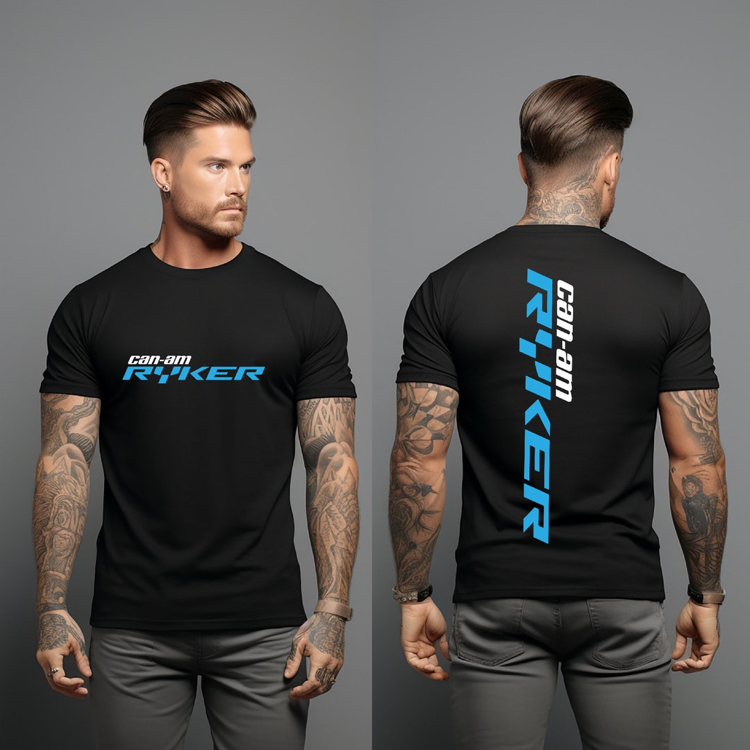 Can-am Ryker T-shirt Vertical Back Logo - Etsy
