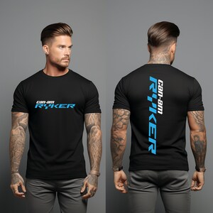 Can-am Ryker T-shirt Vertical Back Logo - Etsy