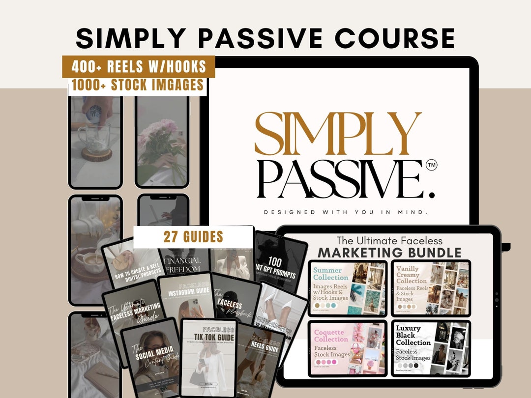 Simply Passive Course Digital Marketing Course With MRR Faceless Reels ...