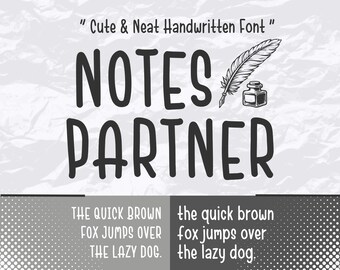Cute Brush Handwritten Font, Goodnotes Simple Font, Study Digital Note ...