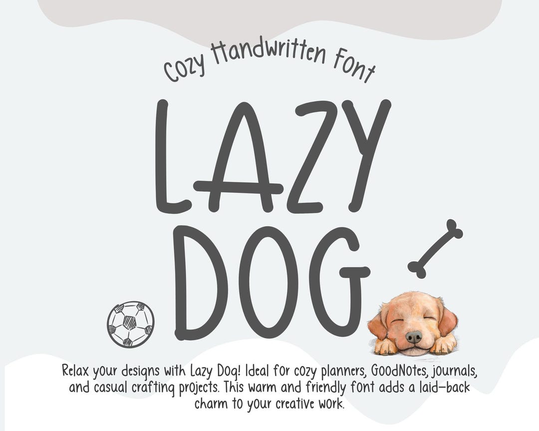Cozy Handwritten Font, for Designer, Planner, Goodnotes Font, Take Note ...